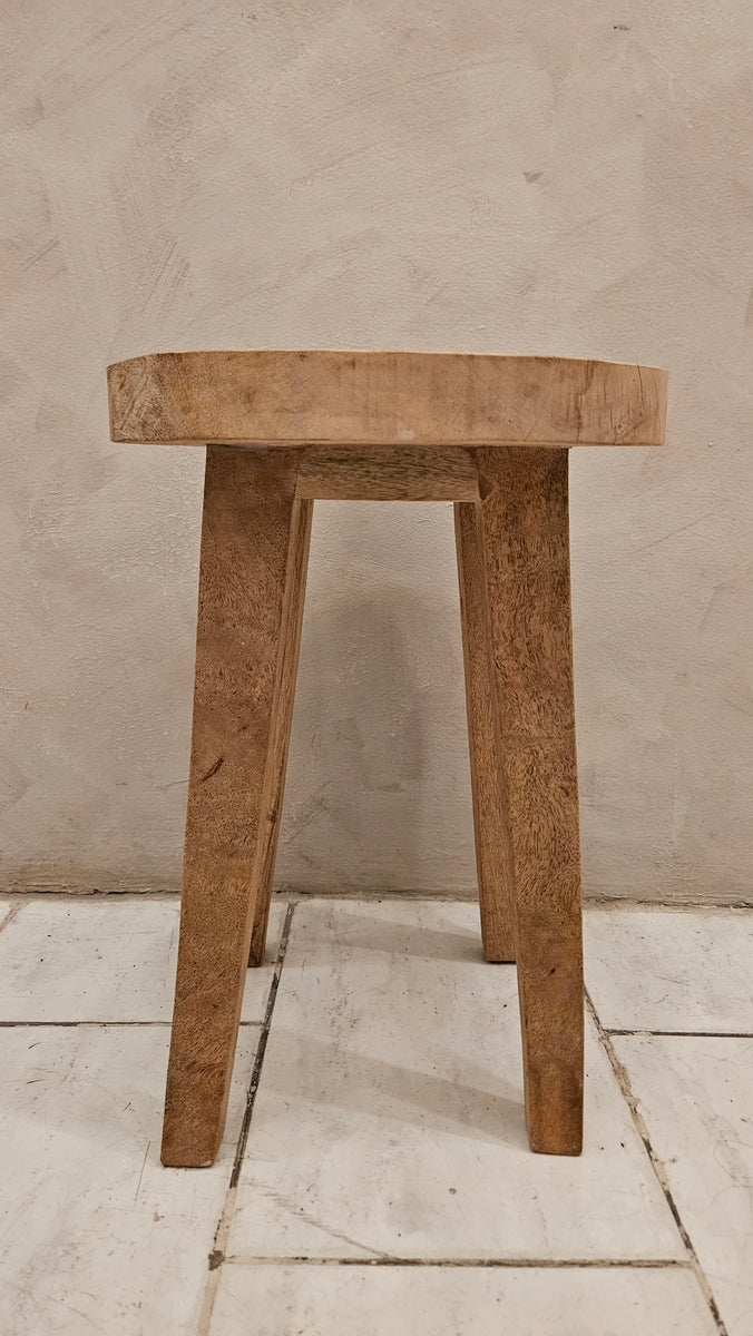 Round Wooden Stool – Home + Aspects