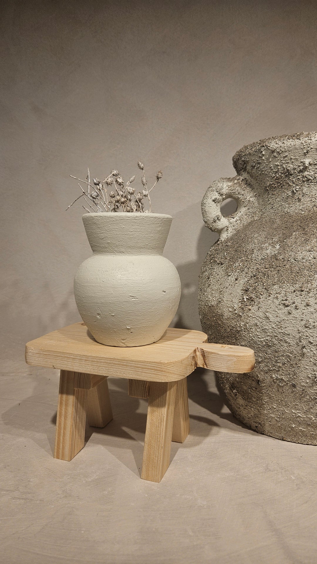 Wood Bench Pedestal in Natural – Home + Aspects