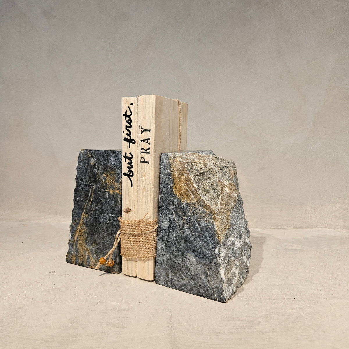 Natural Marble Bookends Black – Home + Aspects