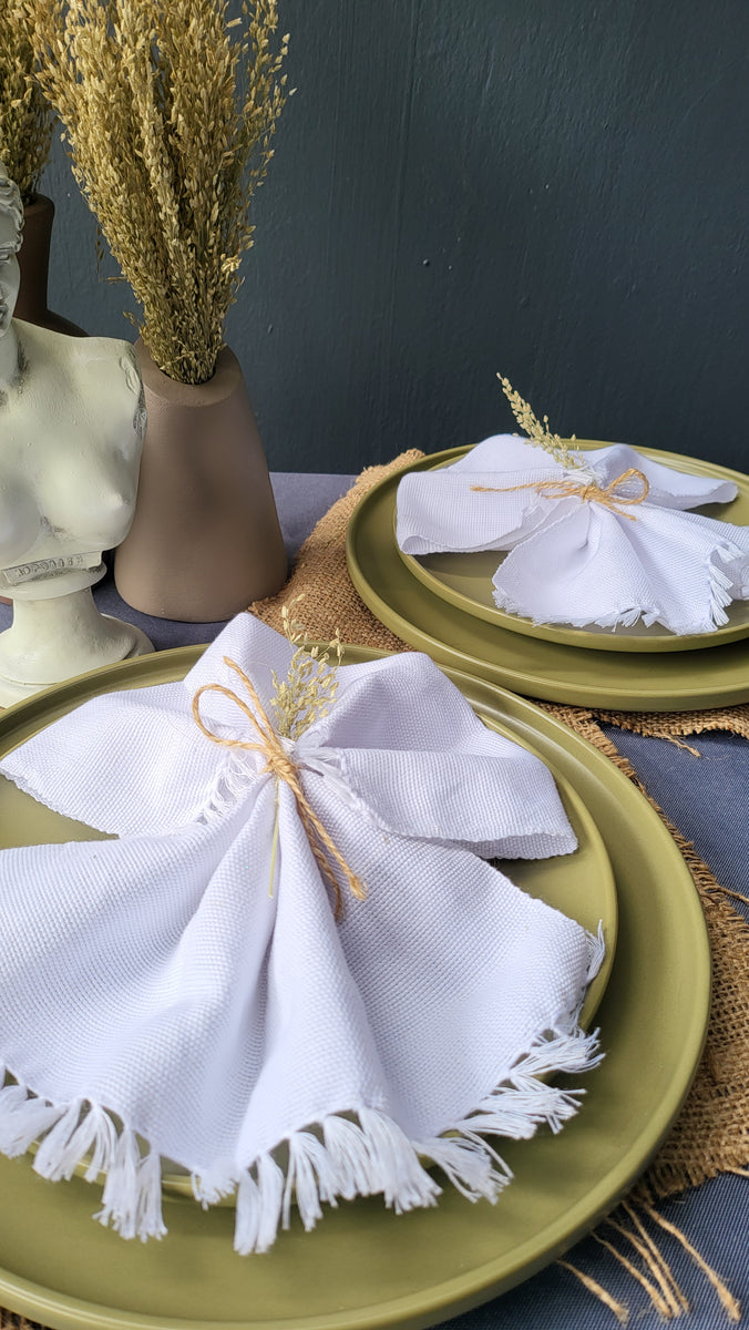 White Table Napkins (set of 6pcs) – Home + Aspects