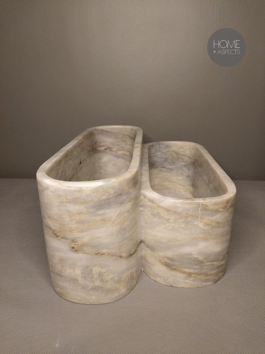 Oval Marble Vanity Organizer – Home + Aspects